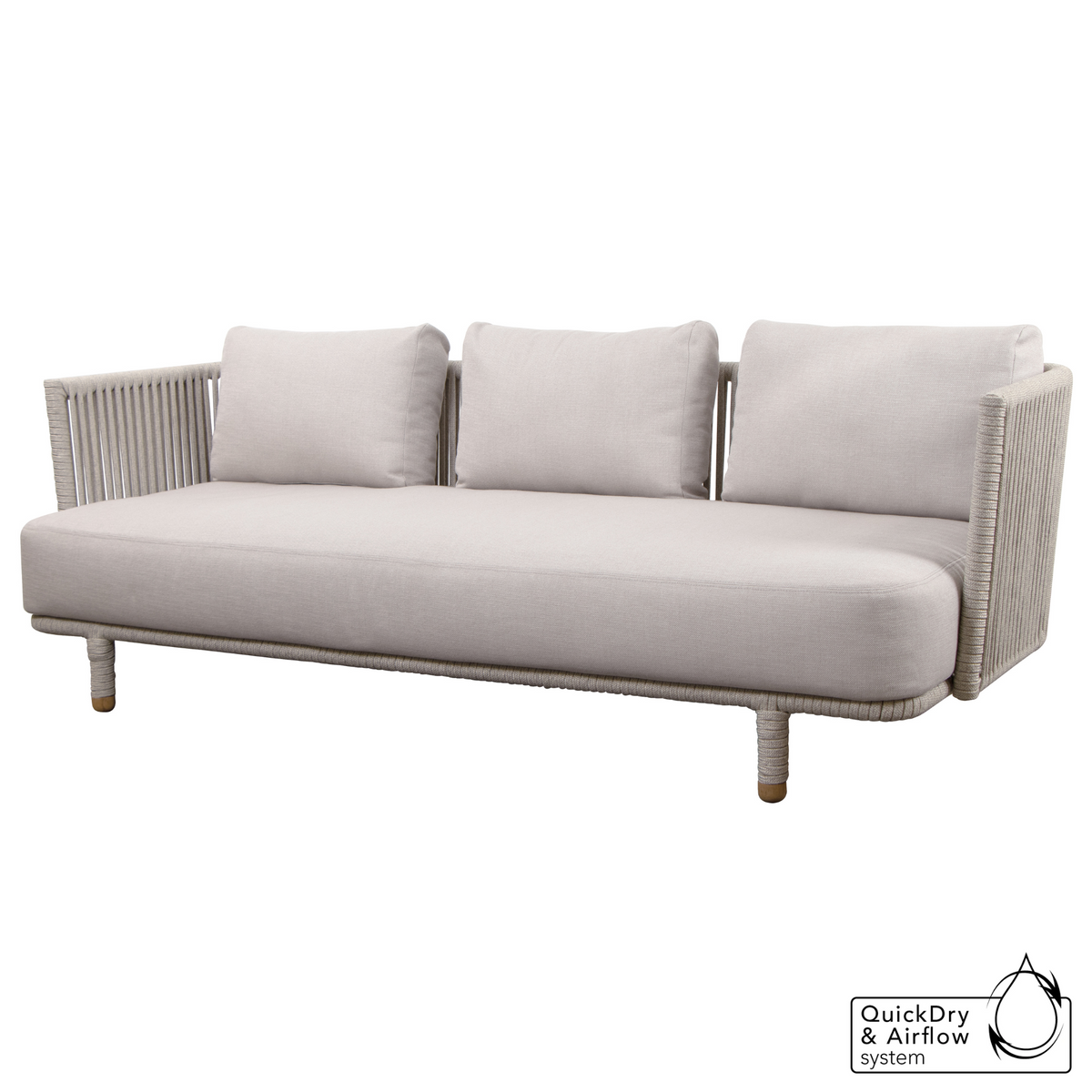 Cane-line Moments 3-Seater Sofa - Luxury Outdoor Scandinavian Design ...