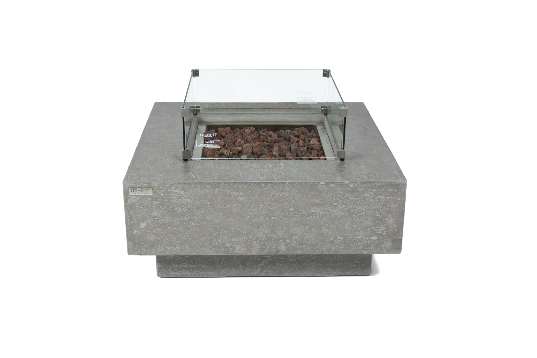 Manhattan 36-Inch Square Gas Fire Table | Lavish Patio - Stylish ...