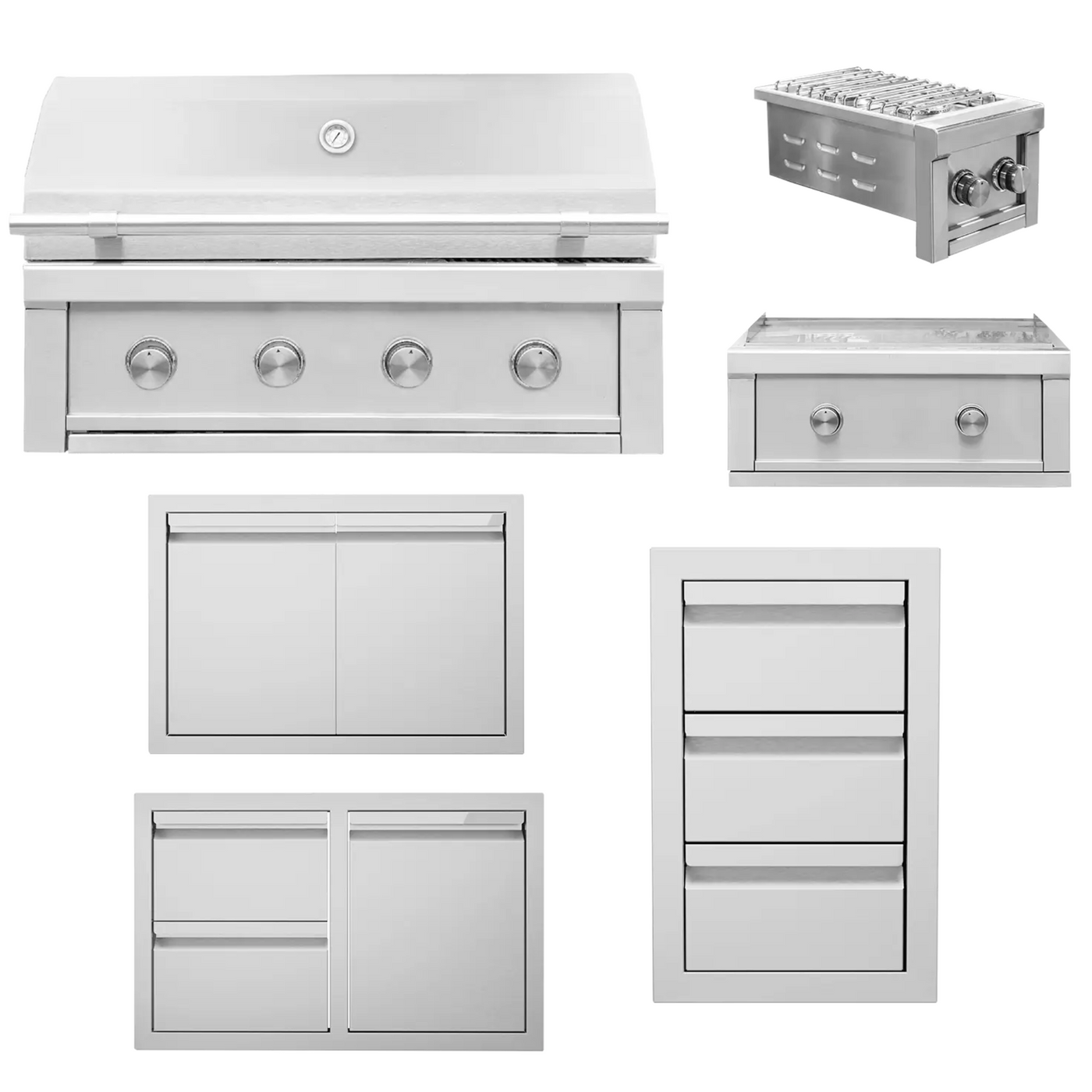 Videl USA Grill Pellet Signature Collection 4 Luxury Outdoor BBQ Island ...